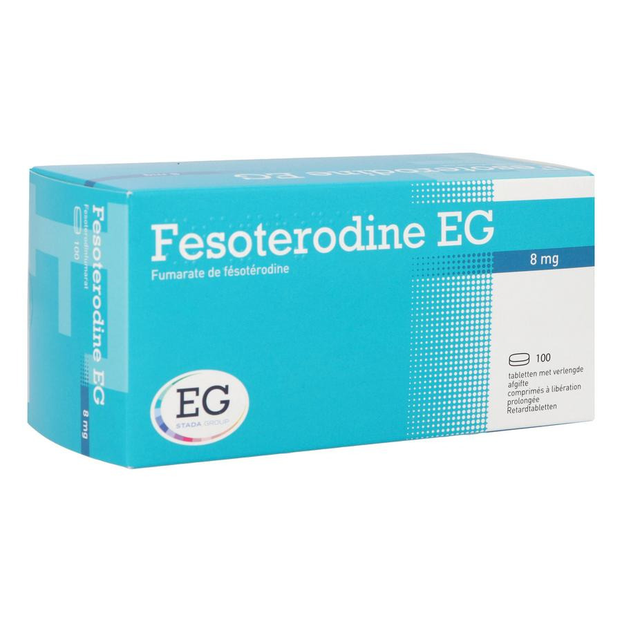 EG Fesoterodine 8mg verlengde afgifte tabletten 100st kopen ...
