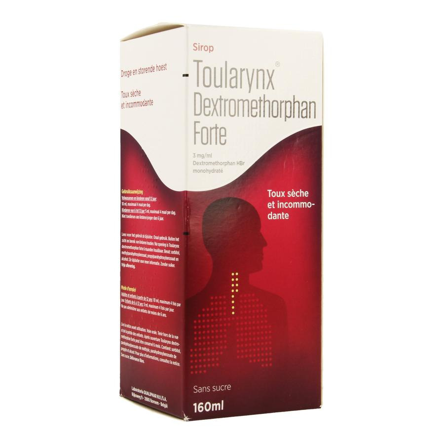 Toularynx dextromethorphan forte 3mg/ml sir. 160ml kopen? | Multipharma.be