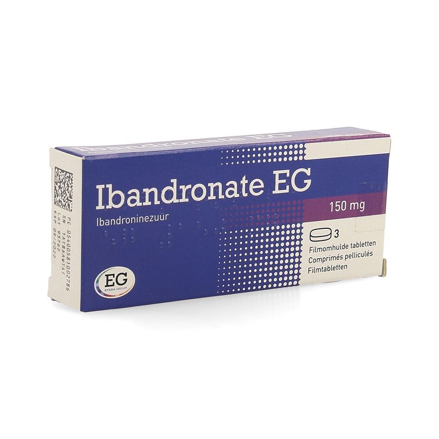 Ibandronaat eg 150 mg filmomh tabl 3 x 150 mg kopen? | Multipharma.be