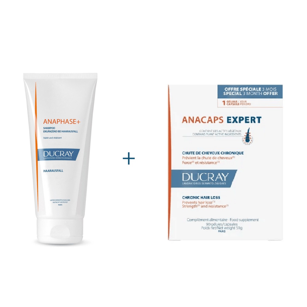 Ducray anacaps expert 90st + anaphase 100ml kopen? | Multipharma.be