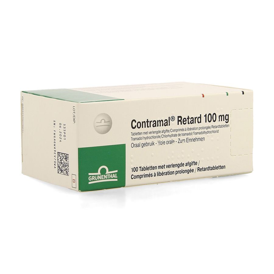 Contramal retard 100mg verl.afgifte comp 100 kopen? | Multipharma.be