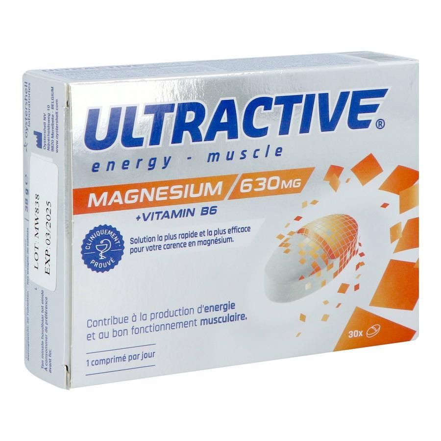 Ultractive magnesium 630mg comp 30 kopen? | Multipharma.be
