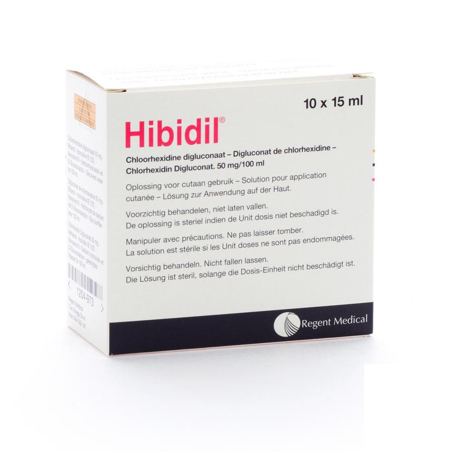 Achetez Hibidil sol 10x15ml ud bottelpack en ligne ? | Multipharma.be