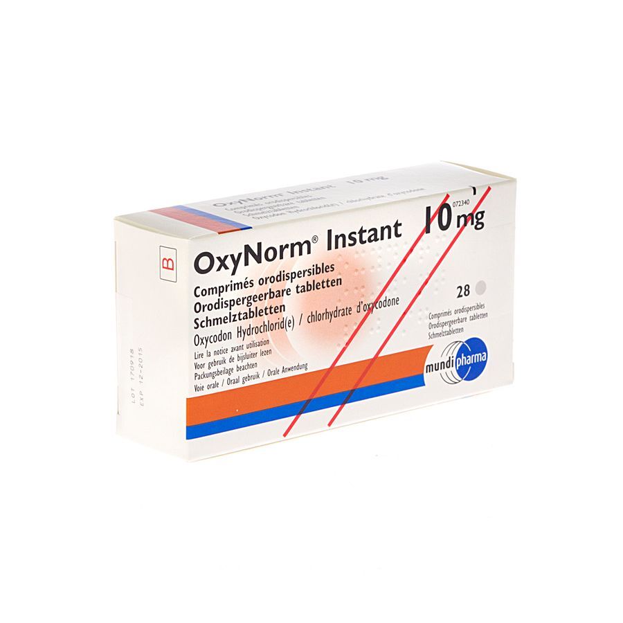 Achetez Oxynorm instant tabl 28 x 10mg en ligne ? | Multipharma.be