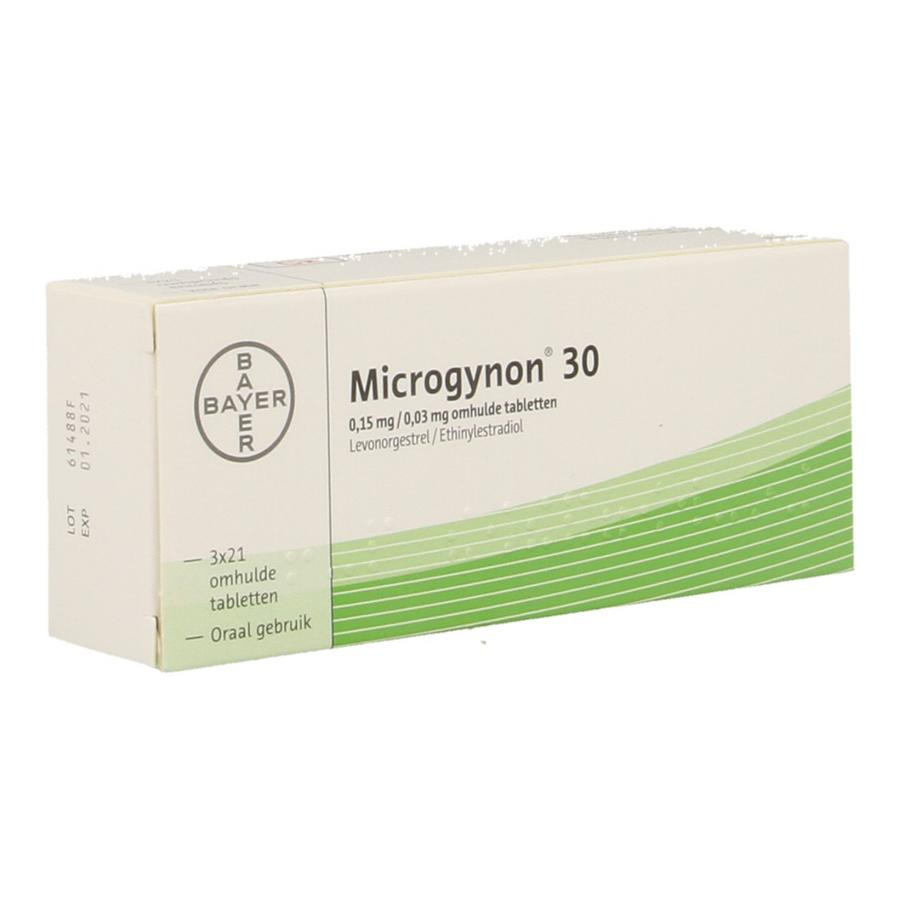Microgynon 30 drag 3 x 21 kopen? | Multipharma.be