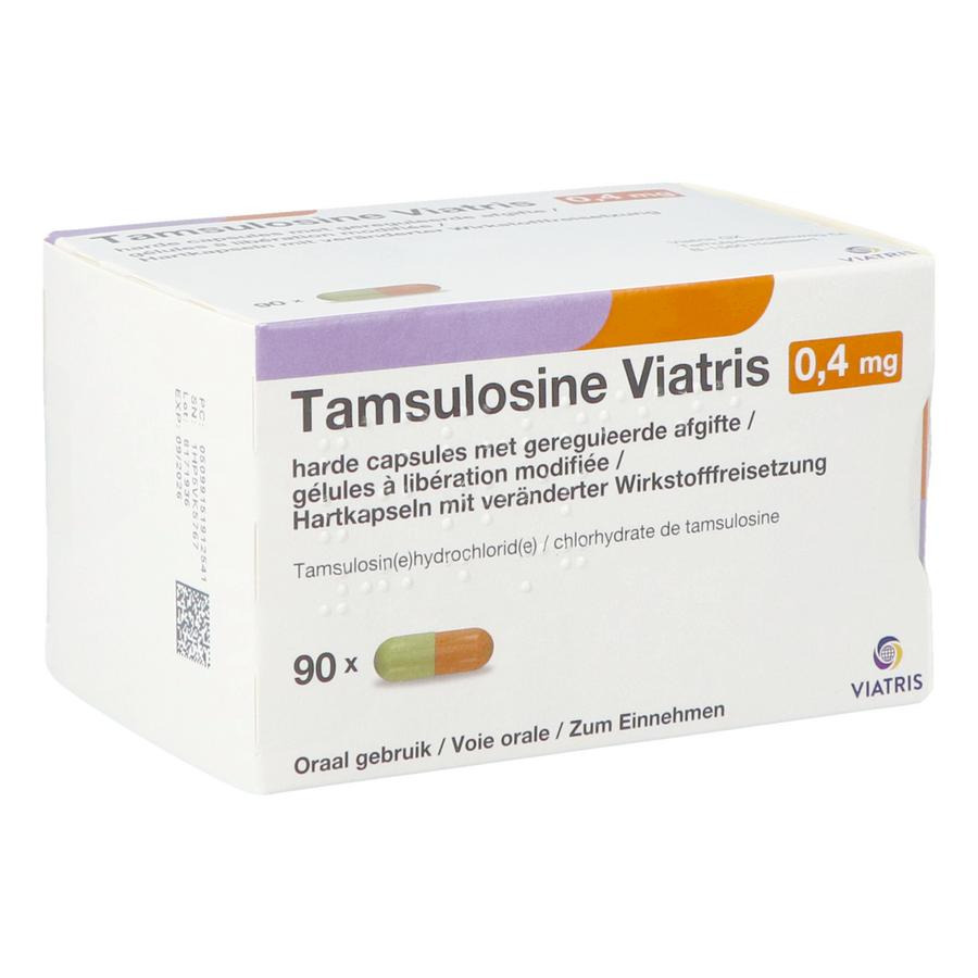 Achetez Tamsulosine viatris 0,4mg caps 90 en ligne ? | Multipharma.be