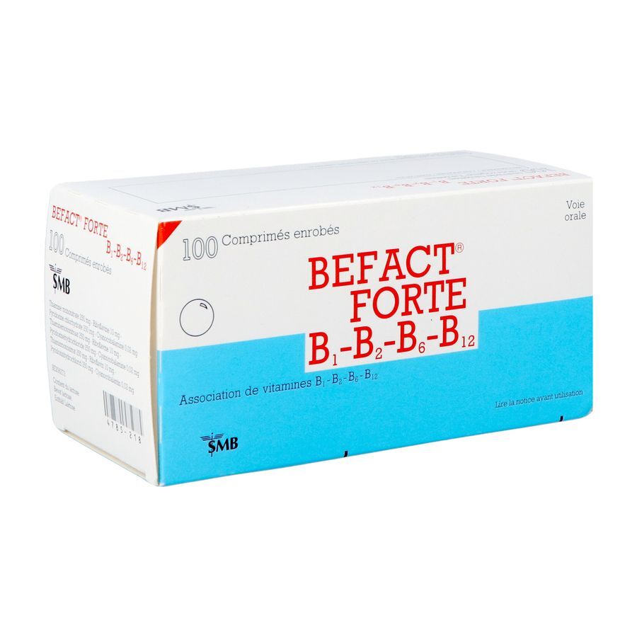 Befact Forte Vitamines B1/B2/B6/B12 100st kopen? | Multipharma.be
