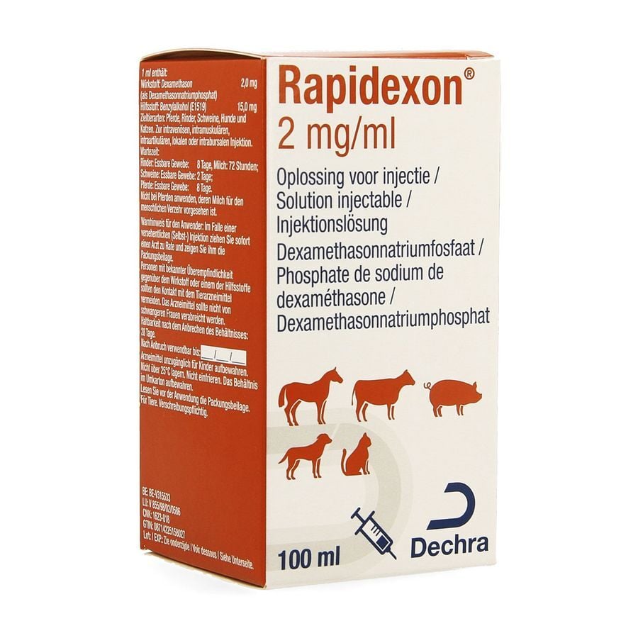 Achetez Rapidexon sol inj 100ml en ligne ? | Multipharma.be