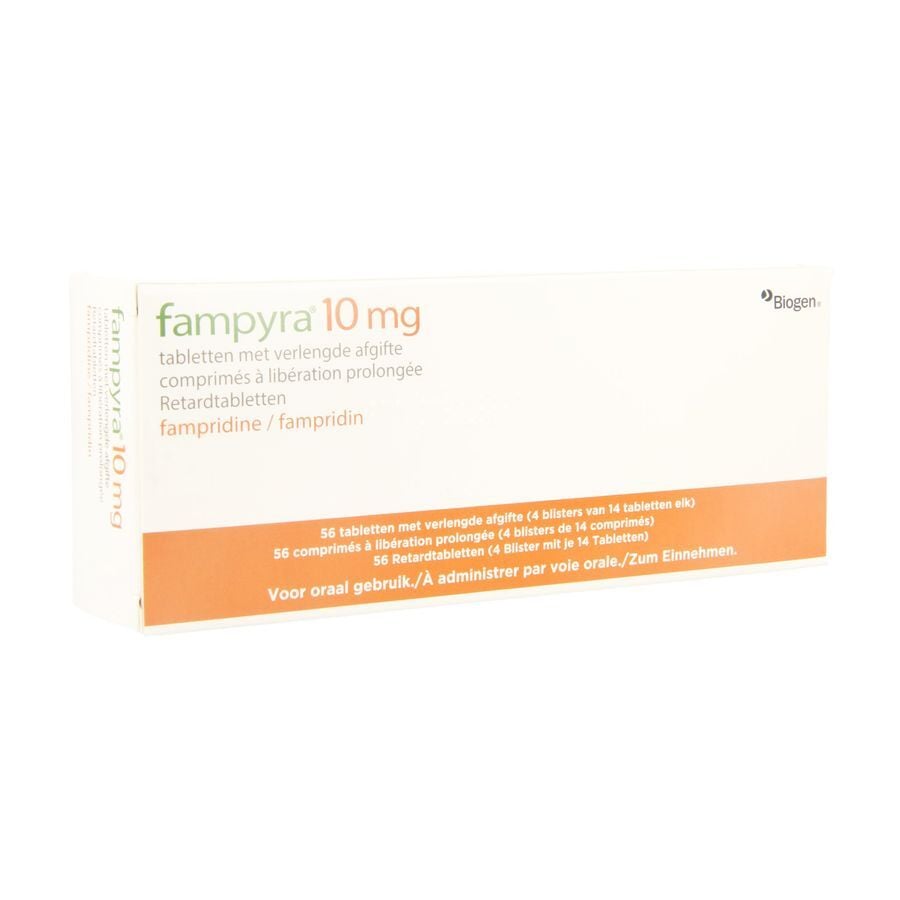 Achetez Fampyra 10mg liberation prolongee 56x10mg blister en ligne ...