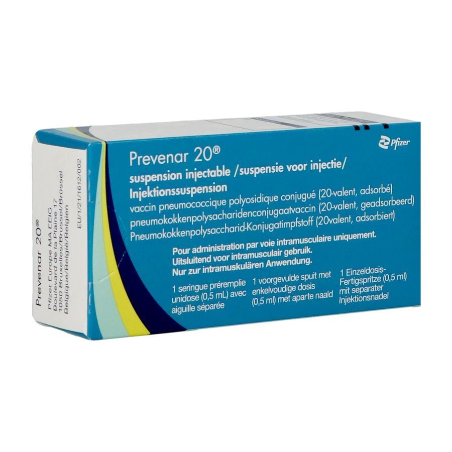 Prevenar 20 susp inj voorgev. spuit 0,5ml kopen? | Multipharma.be