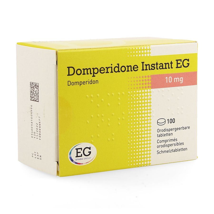 Domperidone instant eg orodisp tabl 100 x 10 mg kopen? | Multipharma.be