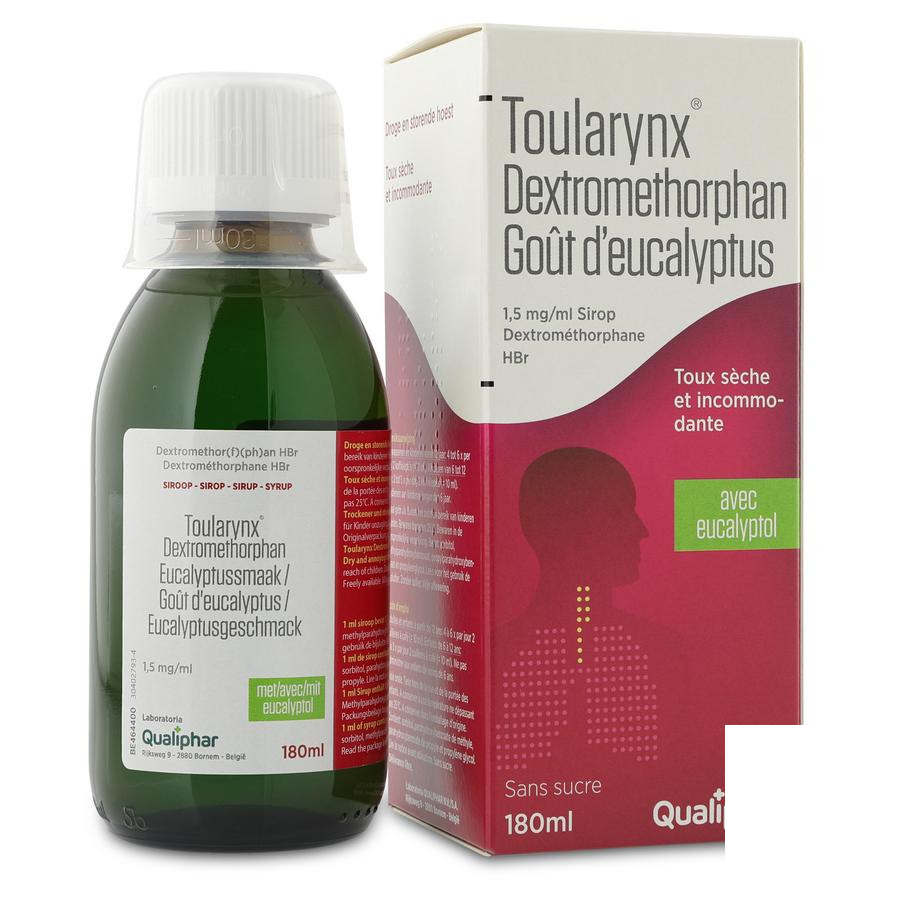 Toularynx dextromethorphan eucalyptussmaak 180ml siroop kopen ...