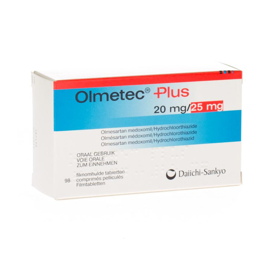 Olmetec plus 20mg/25mg comp pell 98 kopen? | Multipharma.be