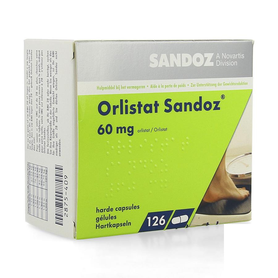 Orlistat sandoz harde caps 126 x 60mg kopen? | Multipharma.be
