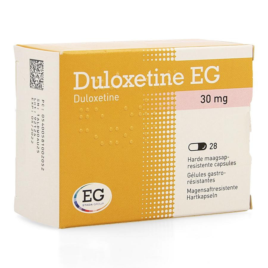 Achetez Duloxetine eg 30mg gastro resist caps 28 en ligne ? | Multipharma.be