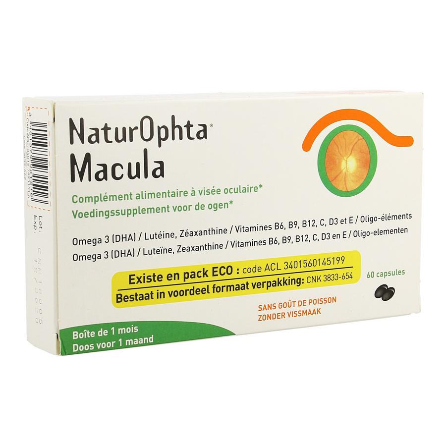 NaturOphta Macula supplement voor ogen 60caps kopen? | Multipharma.be