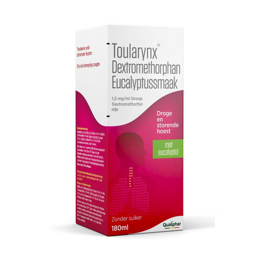 Toularynx dextromethorphan eucalyptussmaak 180ml siroop kopen ...