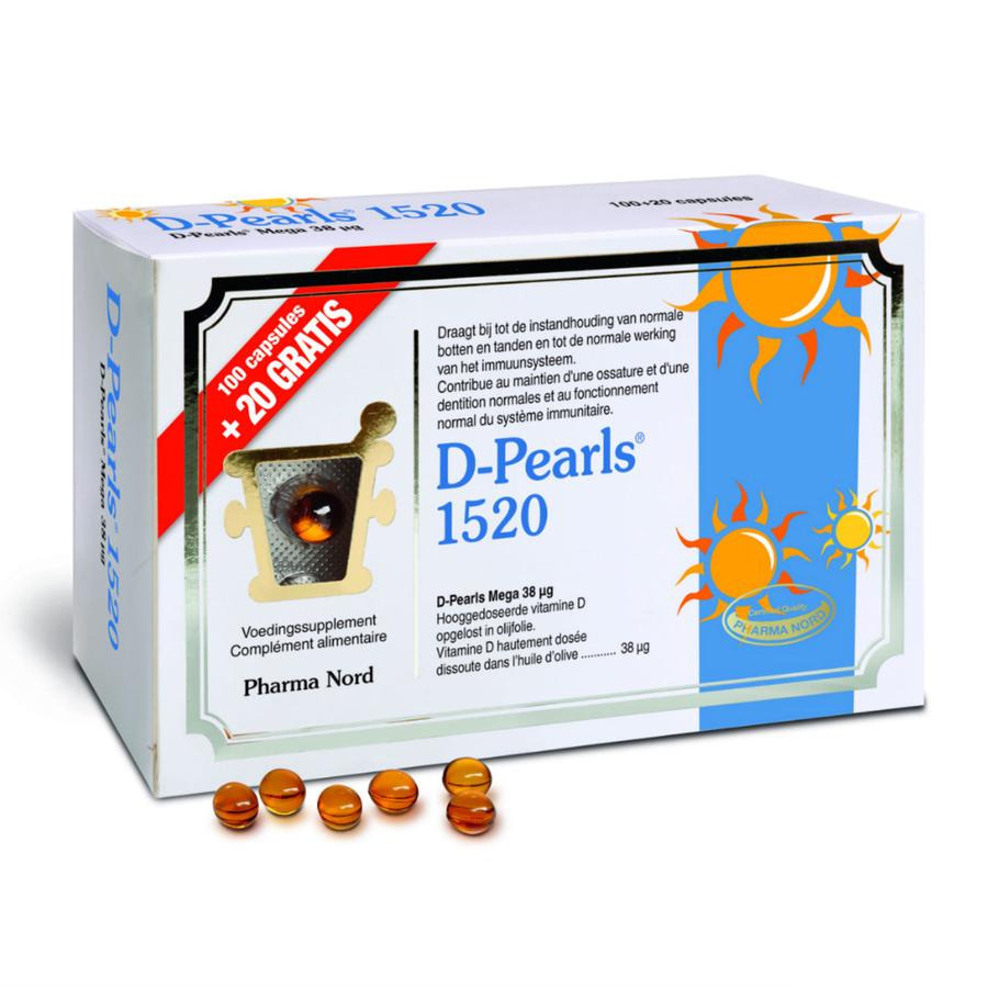 D-pearls 1520 capsules 100+20st kopen? | Multipharma.be
