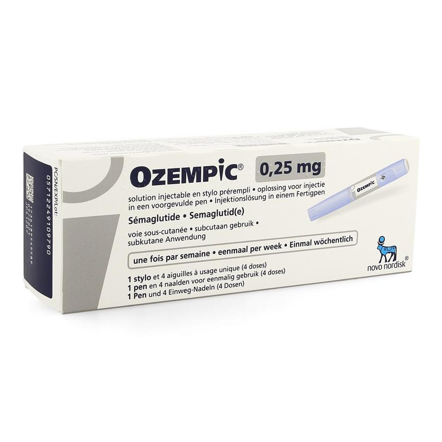 Ozempic 0,25mg sol inj 1,5ml voorgev.pen 1 + 4 nld kopen? | Multipharma.be