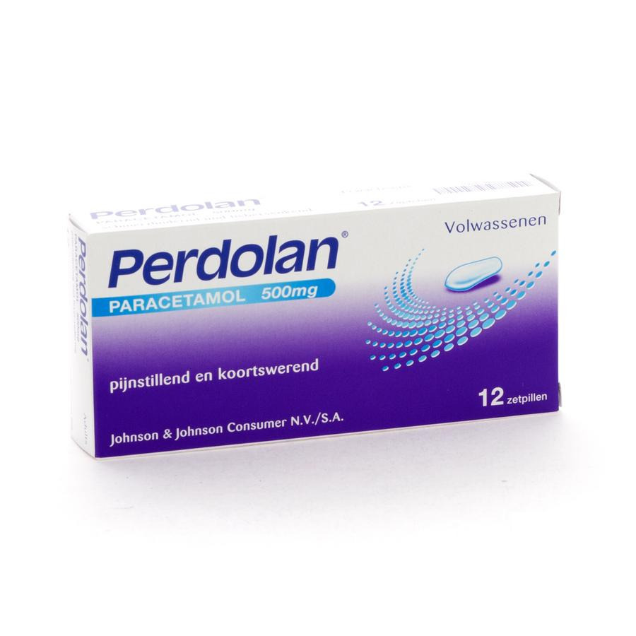 Achetez Perdolan supp ad 12x500mg en ligne ? | Multipharma.be