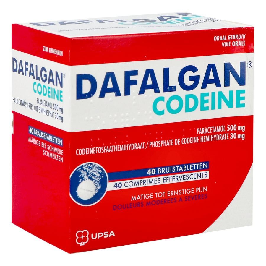Dafalgan codeine 500mg/30mg bruistabletten 40 kopen? | Multipharma.be