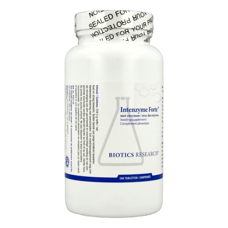 Achetez Intenzyme forte biotics comp 500 en ligne ? | Multipharma.be