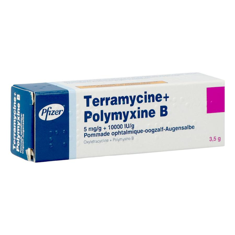 Achetez Terramycine Pommade Ophtalmique 3,5g en ligne ? | Multipharma.be