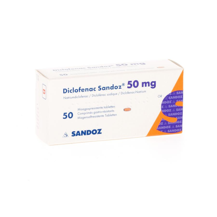 Achetez Diclofenac sandoz 50mg tabl 50x 50mg new sandoz en ligne ...