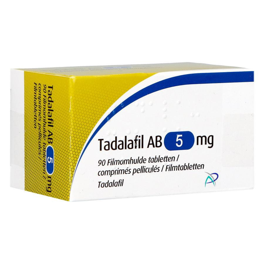 Achetez Tadalafil ab 5mg comp pell 90 x 5mg en ligne ? | Multipharma.be