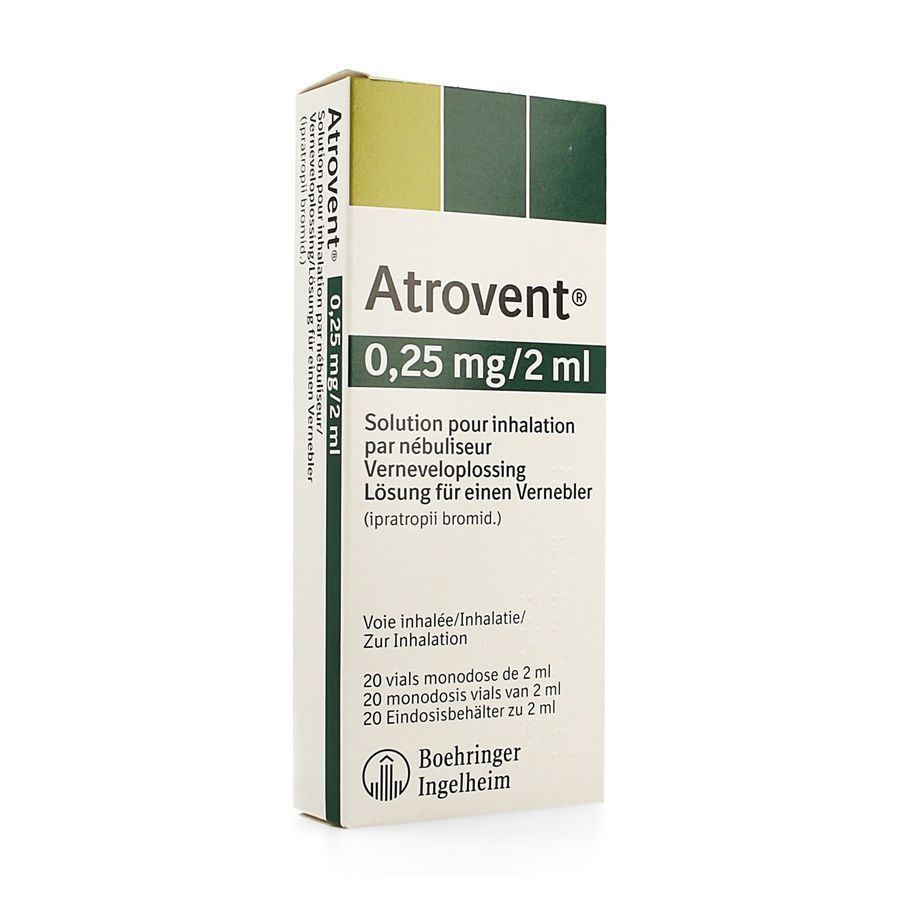 Achetez Atrovent monodose 0,25mg/2ml vials 20 en ligne ? | Multipharma.be