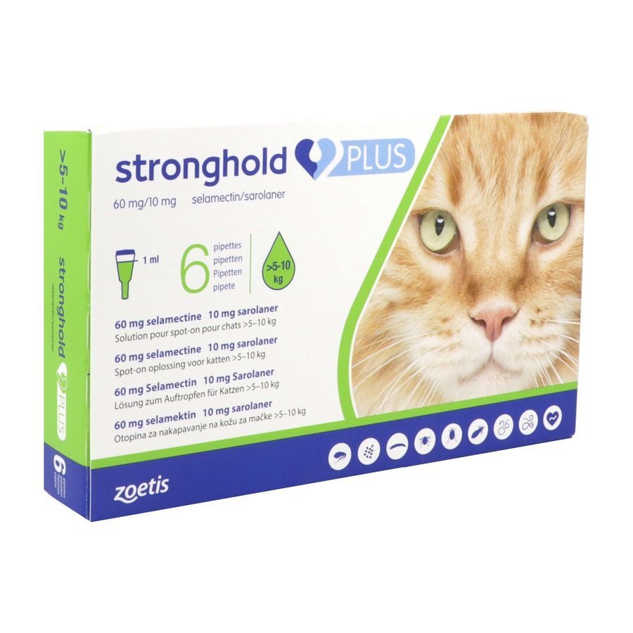 Stronghold plus 60mg/10mg sol spot on kat 6 kopen? | Multipharma.be