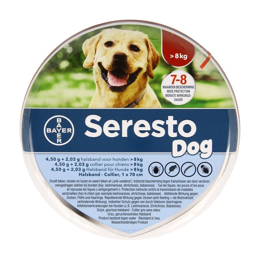 Achetez Seresto collier chien 4,5g + 2,03 >8kg en ligne ? | Multipharma.be