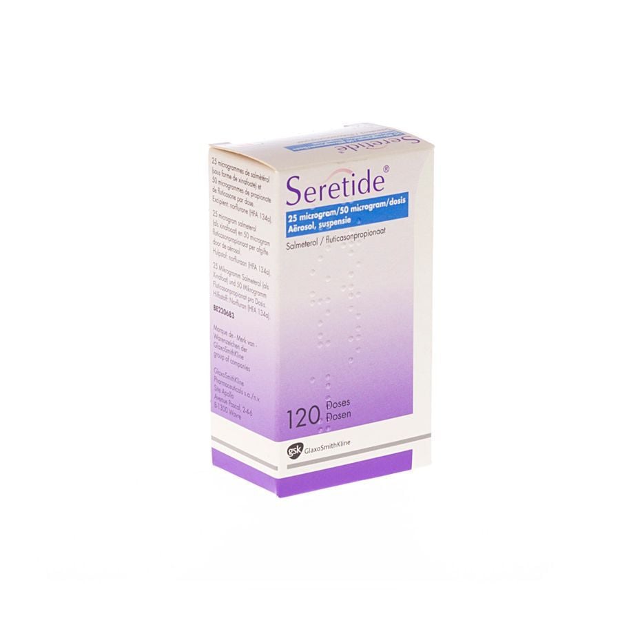Achetez Seretide inhalator dos 120 25- 50mcg en ligne ? | Multipharma.be