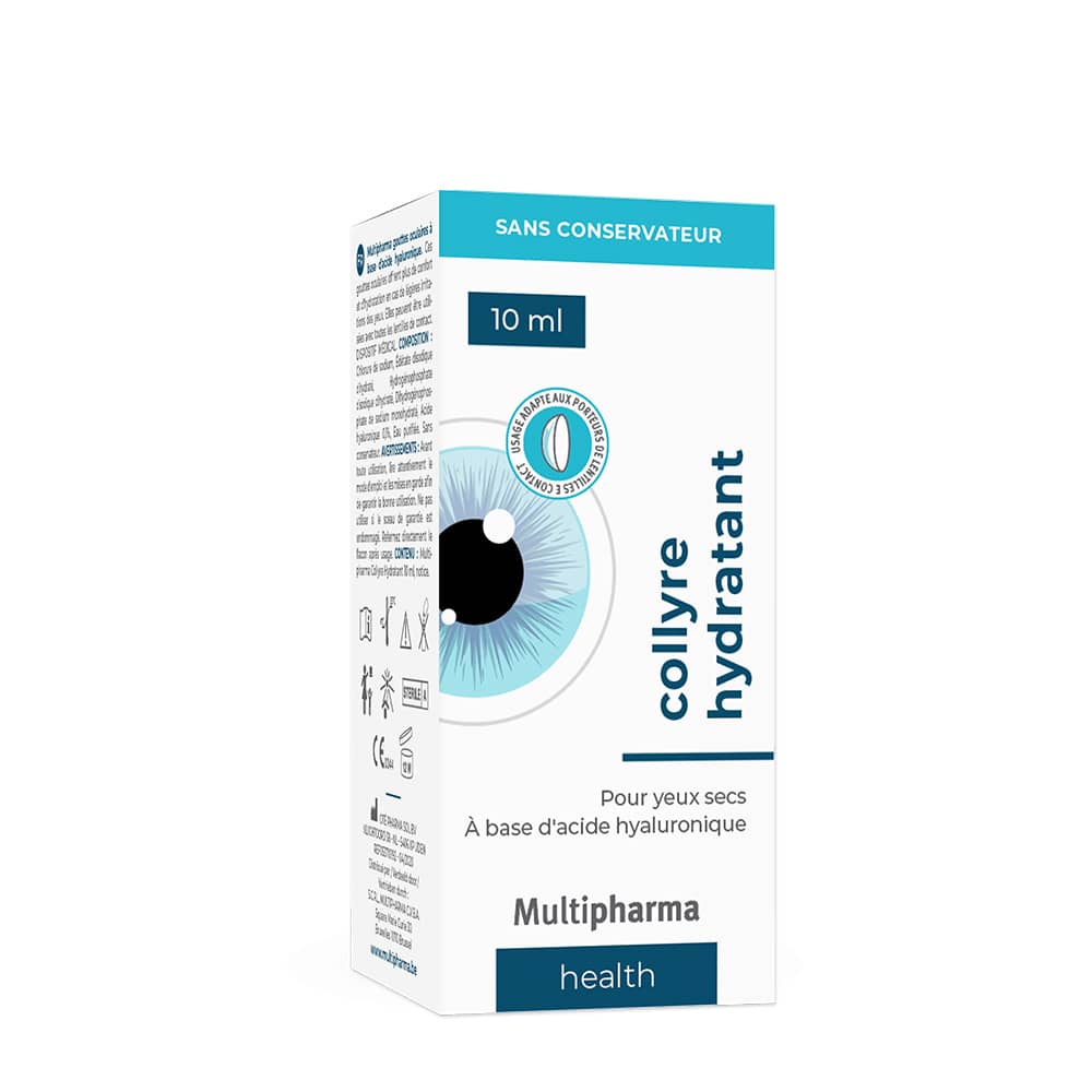 Achetez Multipharma Collyre hydratant 10ml en ligne ? | Multipharma.be