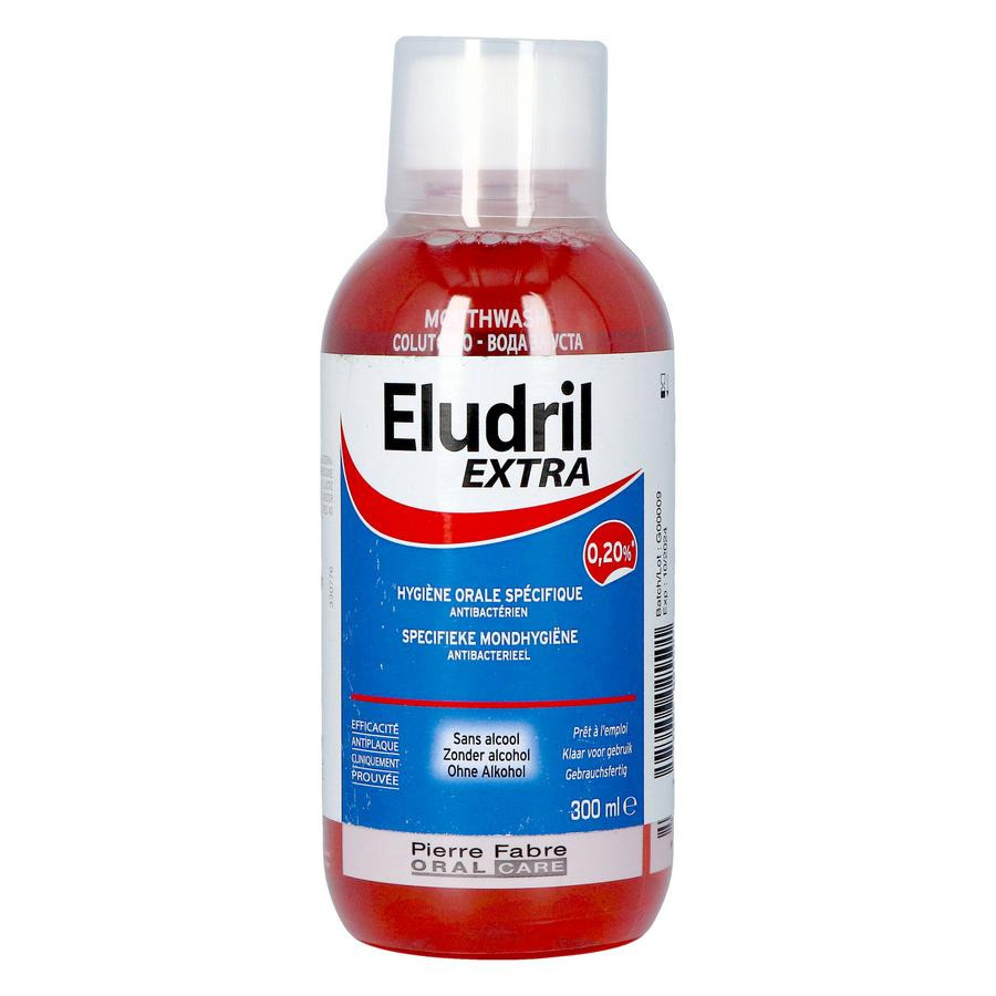 Achetez Eludril Extra bain de bouche 300ml en ligne ? | Multipharma.be