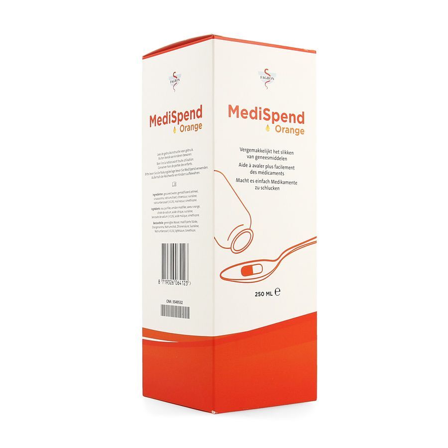 Medispend sliksiroop orange 250ml cfr 4818738 kopen? | Multipharma.be