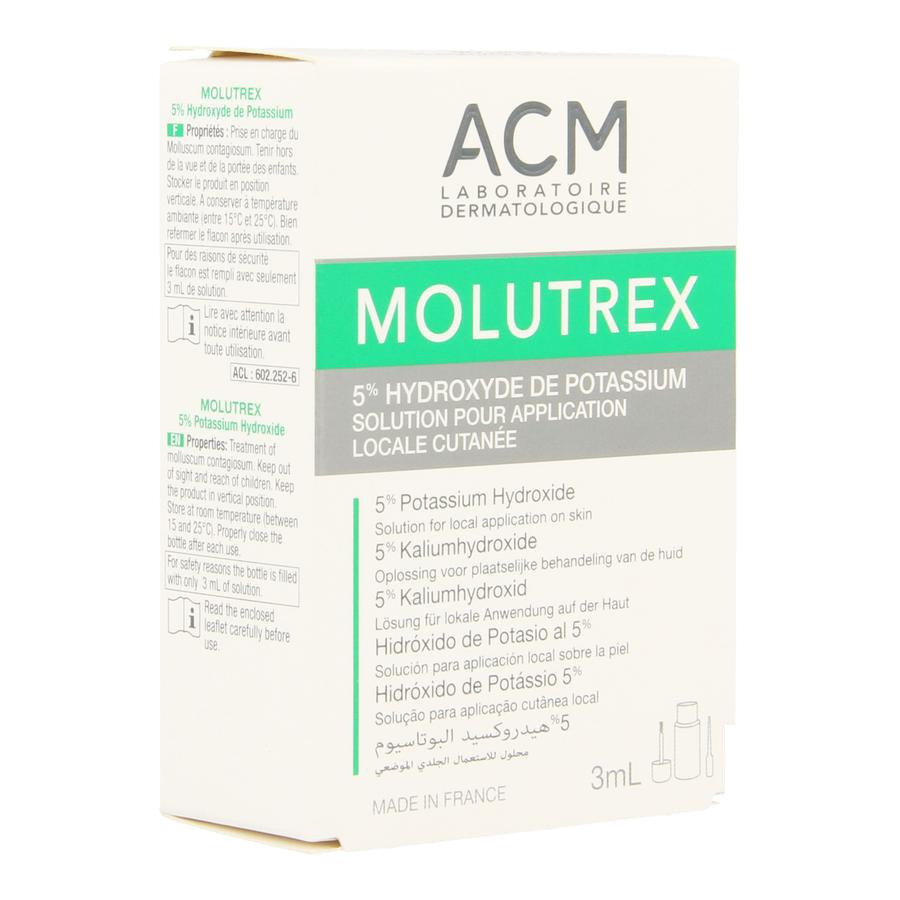 Molutrex 5% opl cutaan fl 3ml kopen? | Multipharma.be