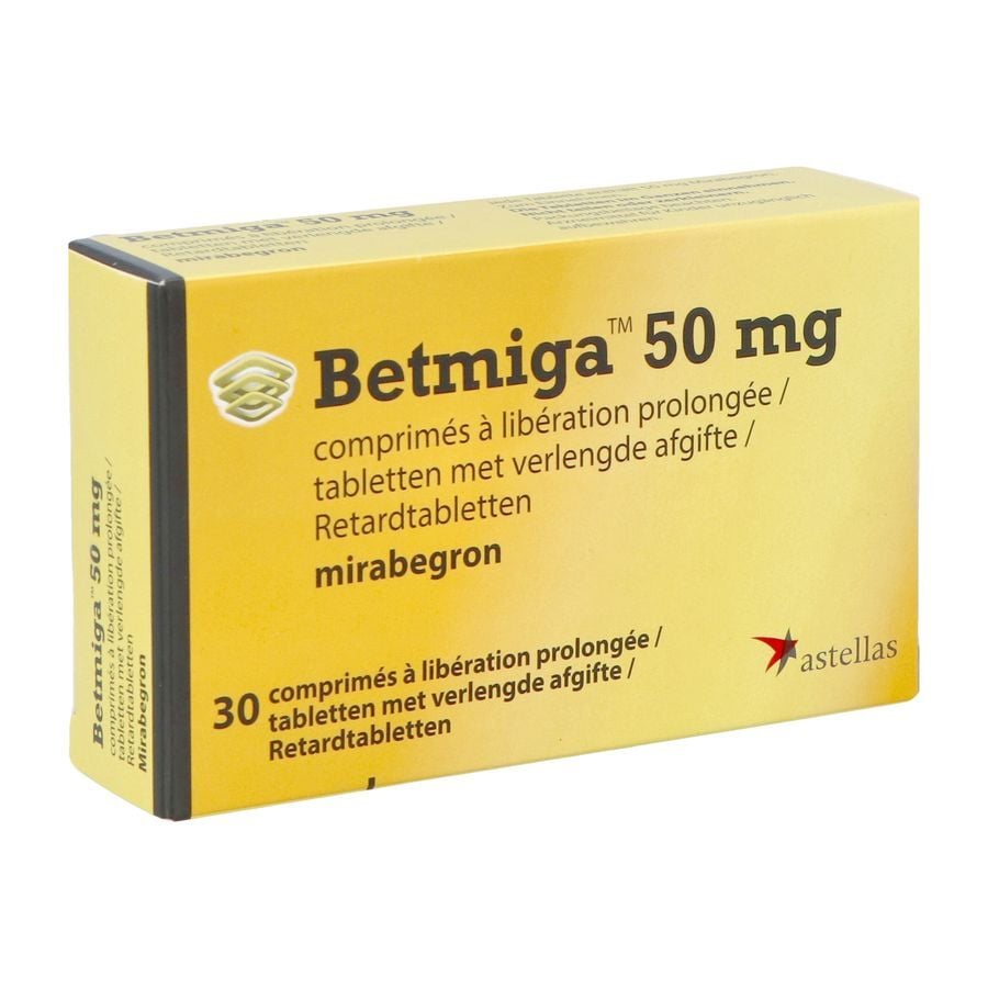 Achetez Betmiga pi pharma 50mg liberat. prol. comp 30 pip en ligne ...