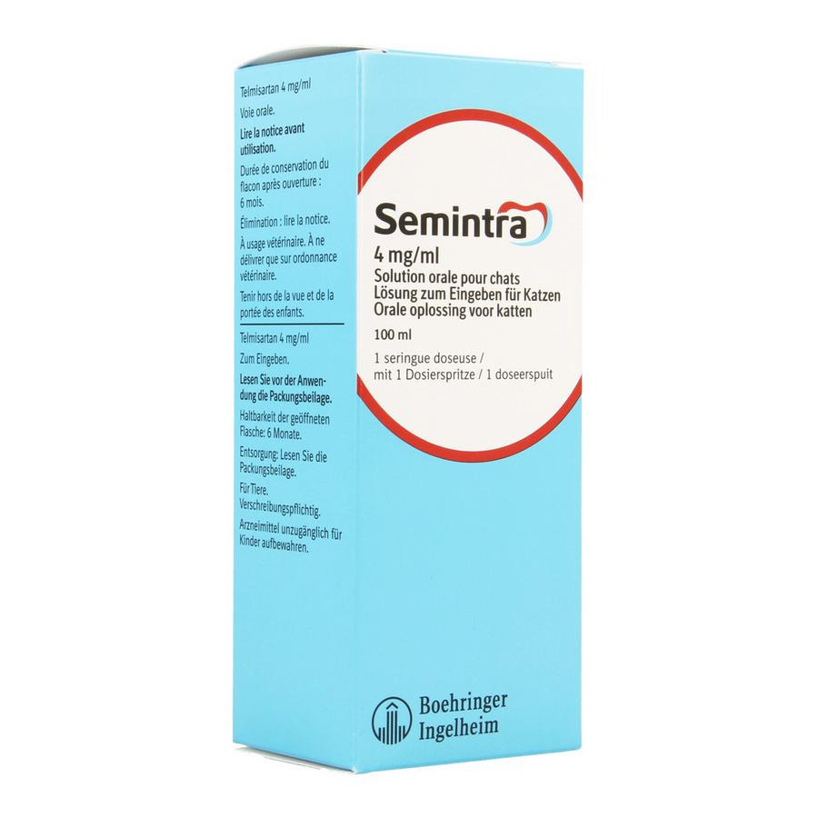 Achetez Semintra 4mg/ml sol orale chat 100ml en ligne ? | Multipharma.be