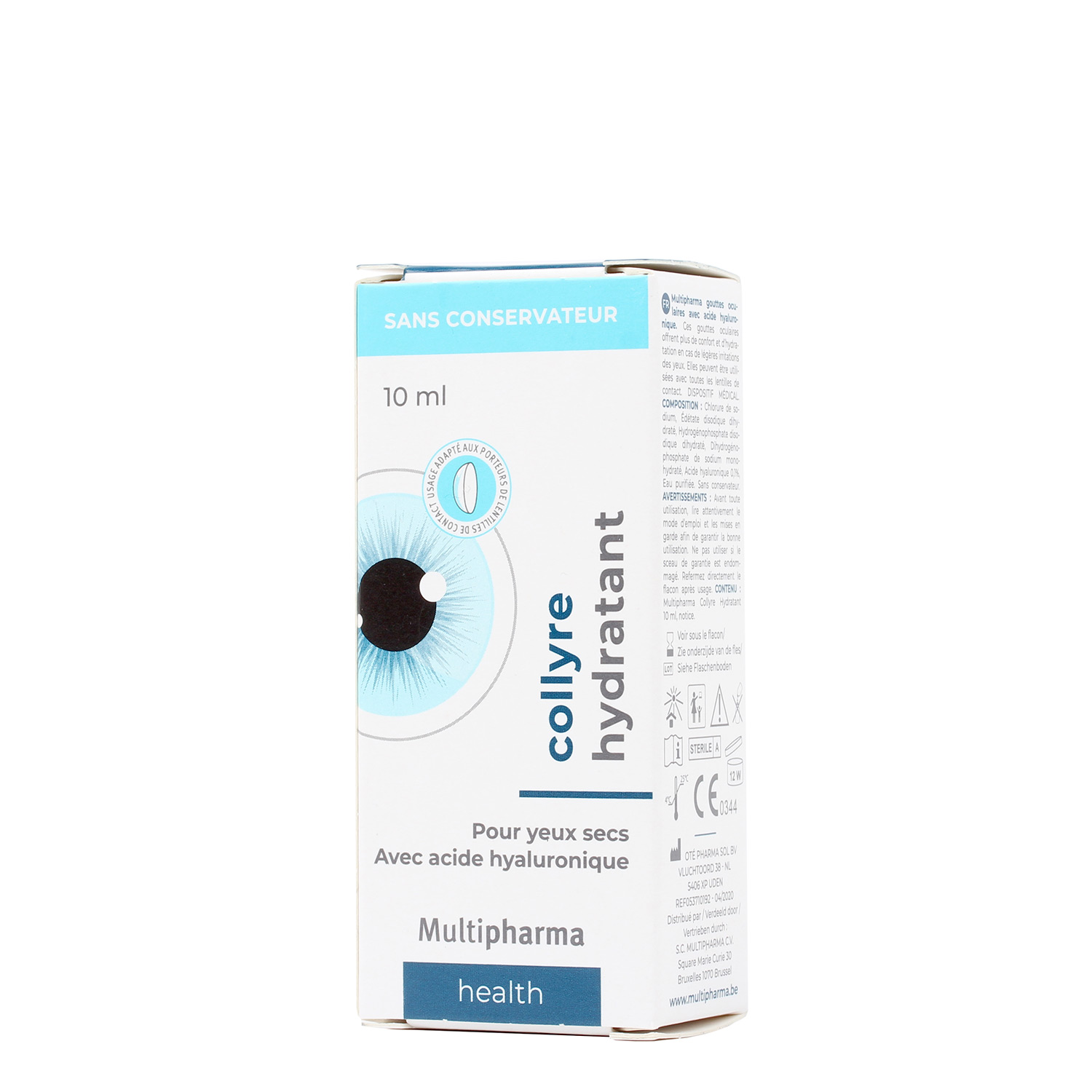 Achetez Multipharma Collyre hydratant 10ml en ligne ? | Multipharma.be