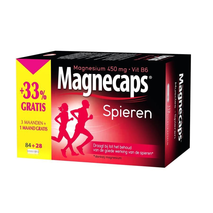 Achetez Magnecaps muscles caps 84+28 promopack en ligne ? | Multipharma.be