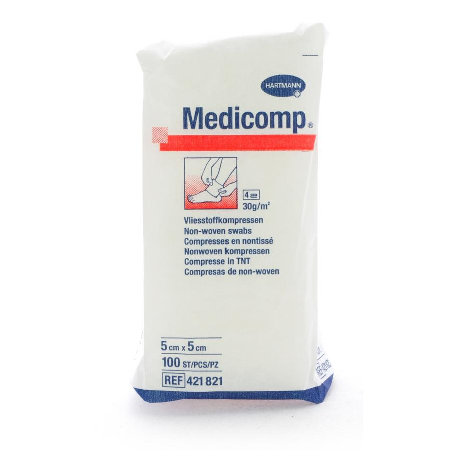 Medicomp 5x5cm 4l. nst. 100 p/s kopen? | Multipharma.be