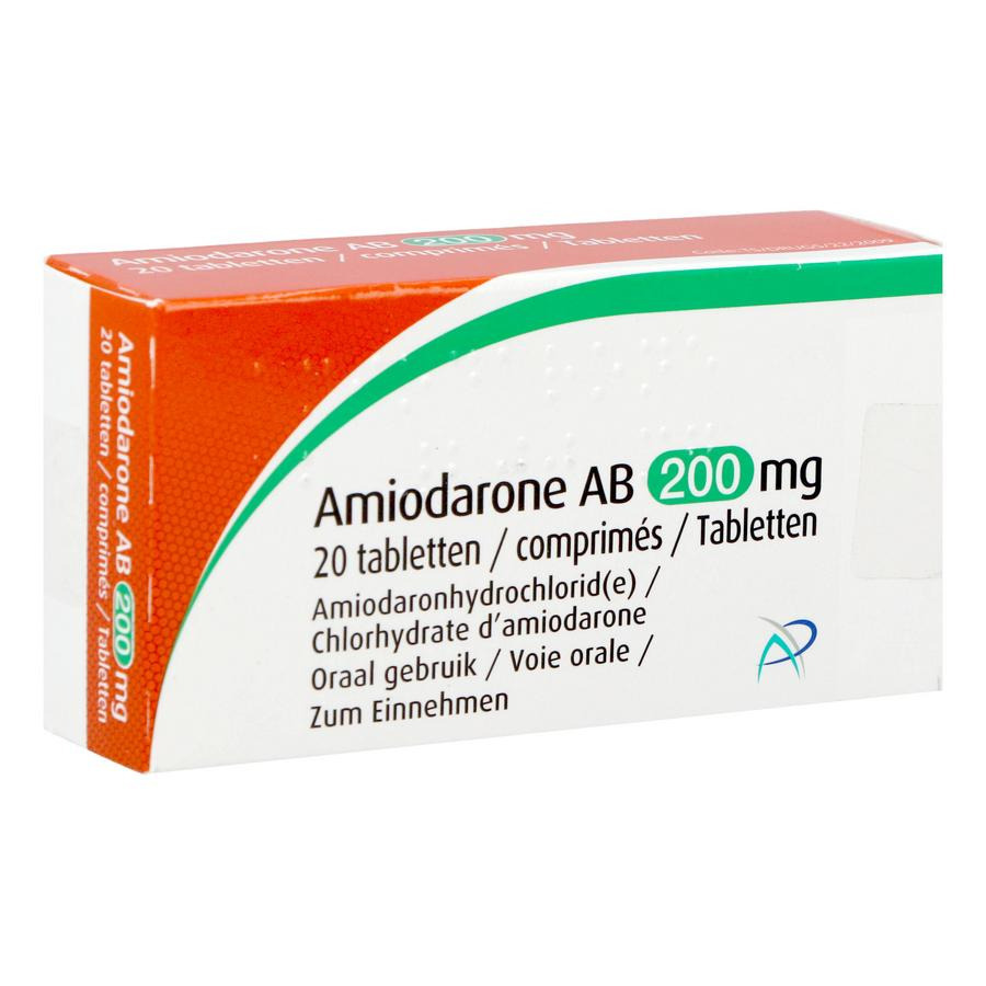 Amiodarone ab 200mg tabl 20 kopen? | Multipharma.be