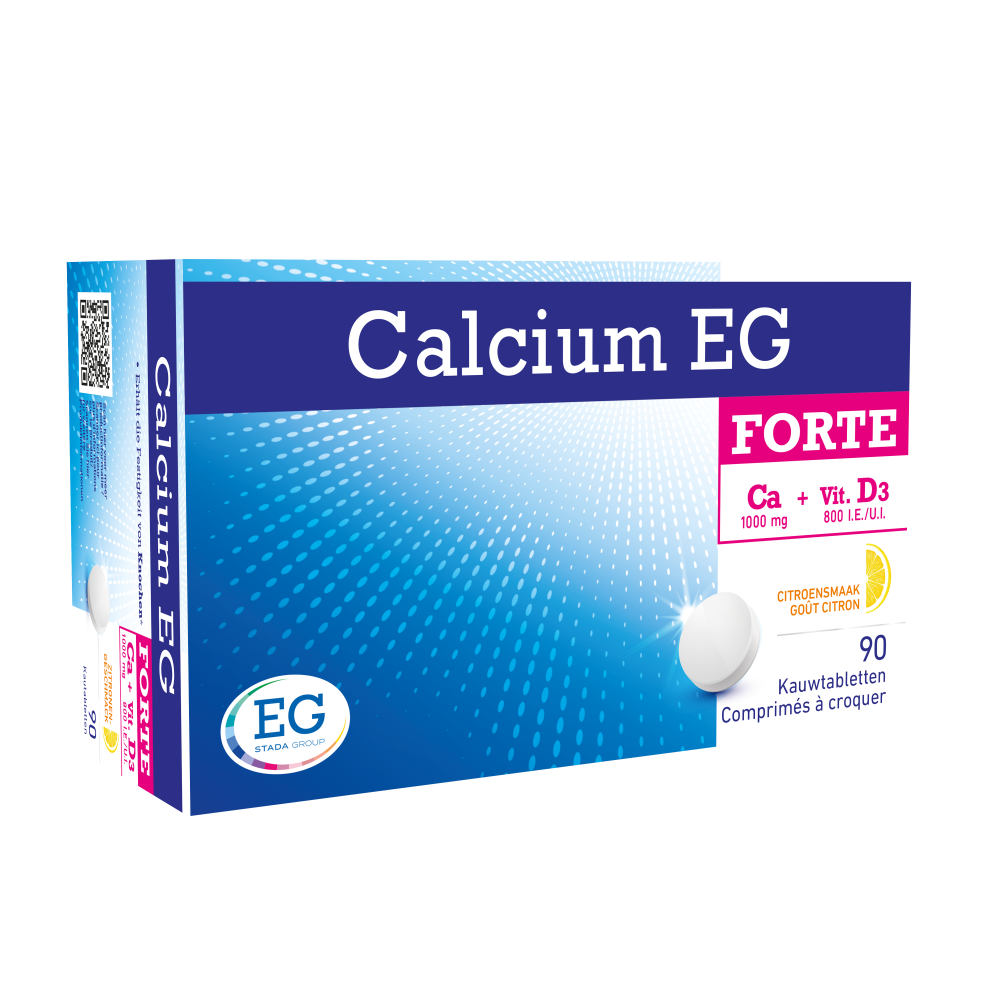 Calcium EG Forte kauwtabletten 90st kopen? | Multipharma.be