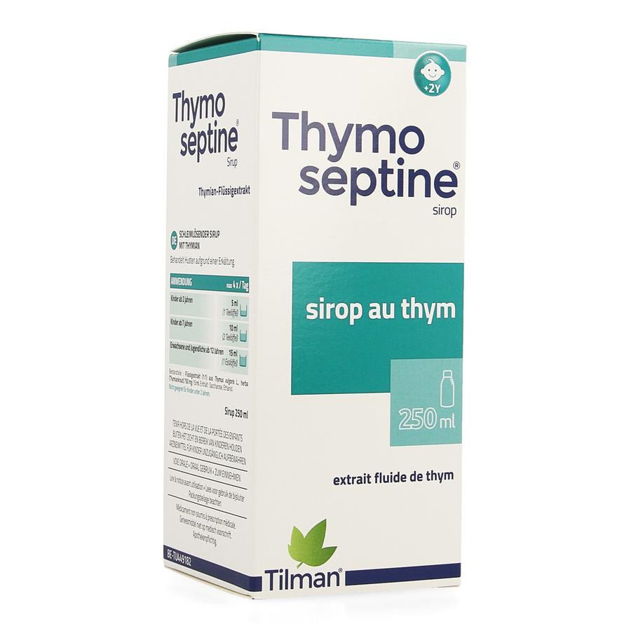 Achetez Thymoseptine sirop 250ml en ligne ? | Multipharma.be
