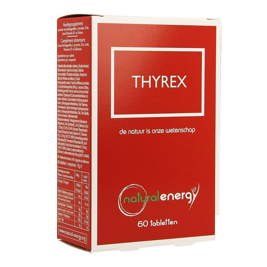 Achetez Natural energy thyrex caps 60 en ligne ? | Multipharma.be