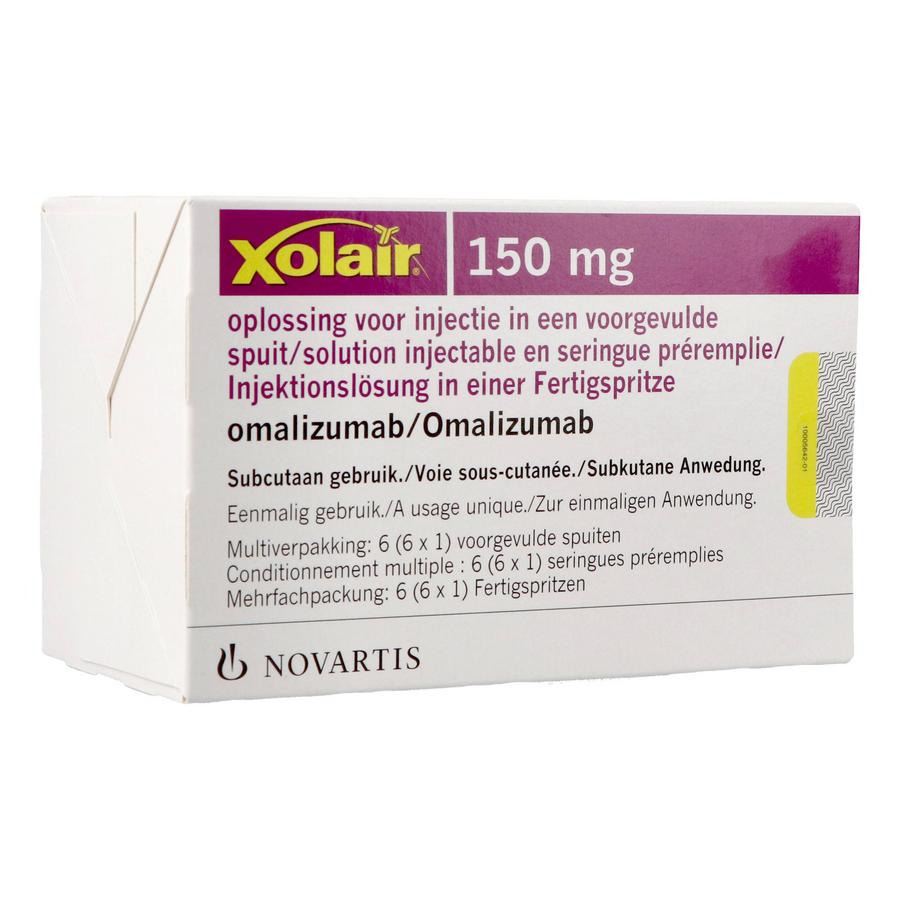 Achetez Xolair 150mg sol inj seringue preremplie 6 en ligne ...