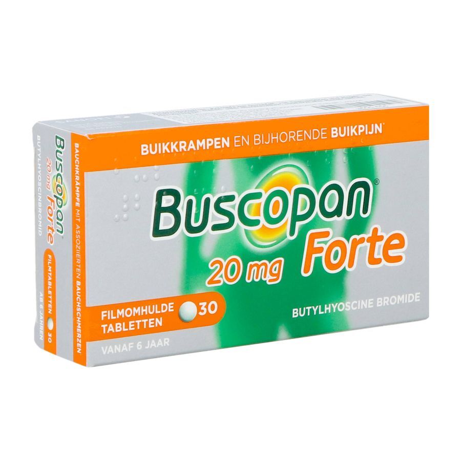 Achetez Buscopan forte 20mg 30pc en ligne ? | Multipharma.be