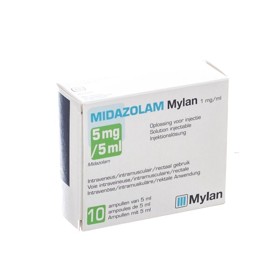 Midazolam mylan 5mg/5ml sol inj 1mg/ml kopen? | Multipharma.be