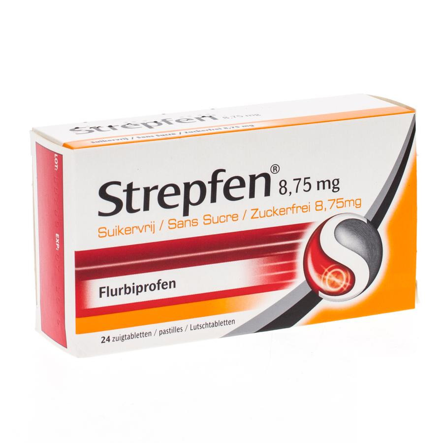 Strepfen 8.75mg zuigtabletten 24 zonder suiker kopen? | Multipharma.be